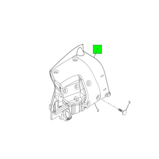 3829863C2 Navistar International | Right Hood Splash Panel | Source One ...