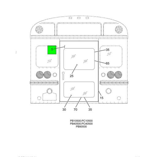3878032C3 IC Bus | Panel Bus Body Rear Door Assembly | Source One Parts ...