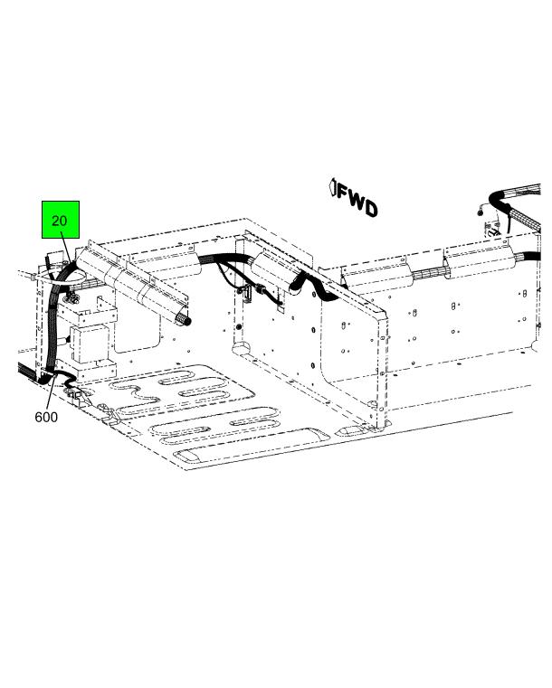 3846638F91 Navistar International | Sleeper Wiring Harness Base with 73 ...
