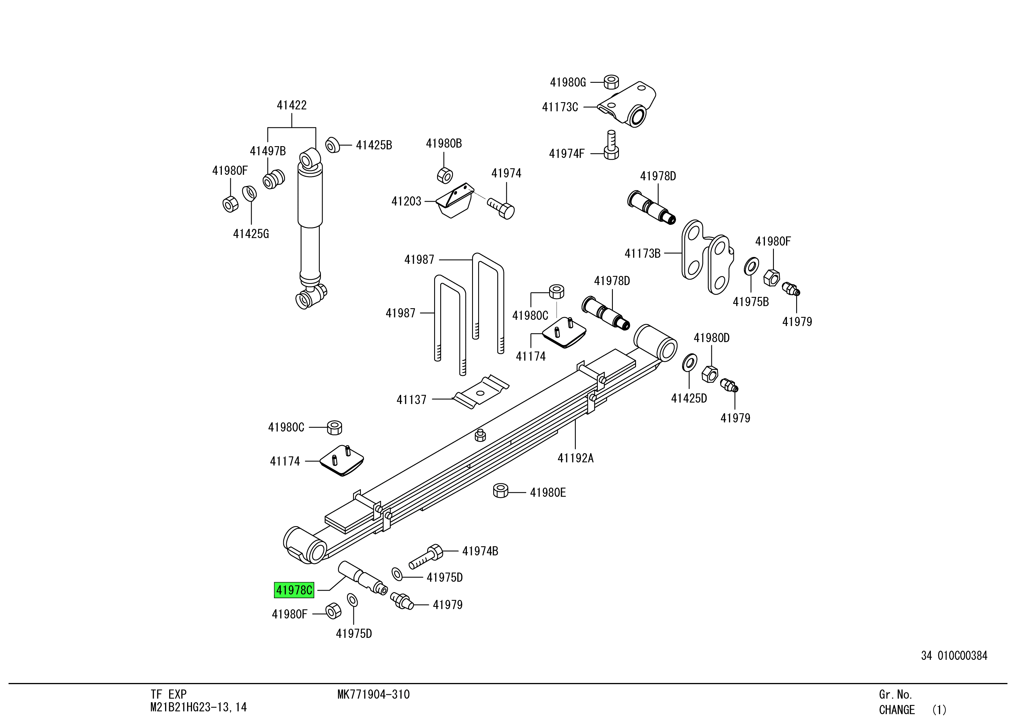 MK432737 Mitsubishi FUSO | Rear Suspension Spring Pin | Source One ...