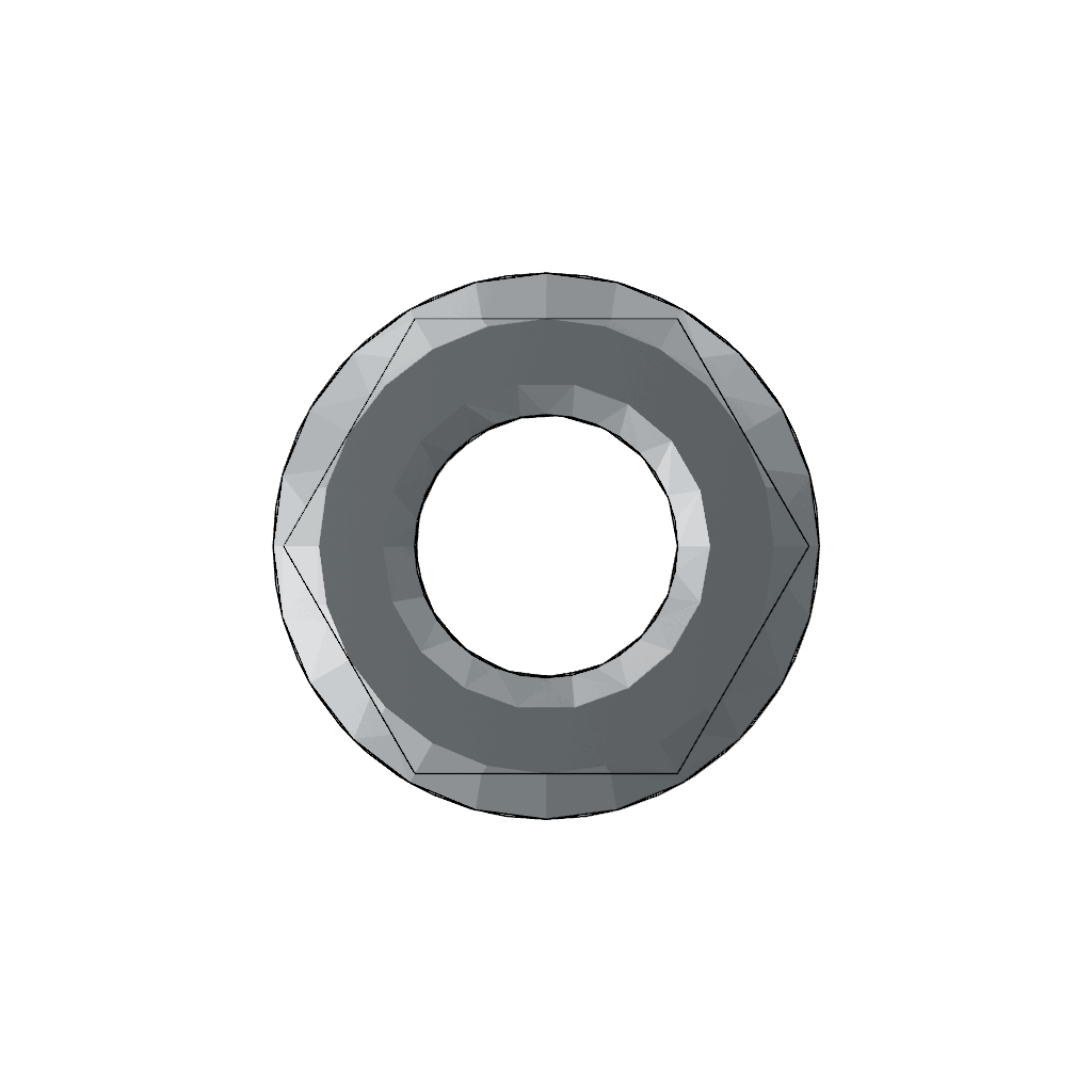 3818824 | Cummins® | Hexagon Flange Nut | Source One Parts Center