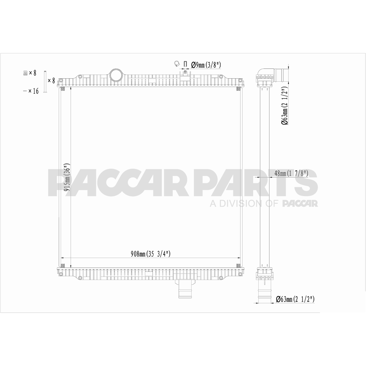 RAD42-10331TRP | Kenworth® | RADIATOR-PETERBILT/KENWORTH 08-15 | Source ...