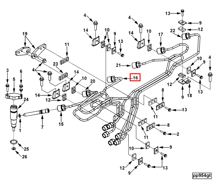 3944690 Cummins | Injector Fuel Supply Tube | Source One Parts Center