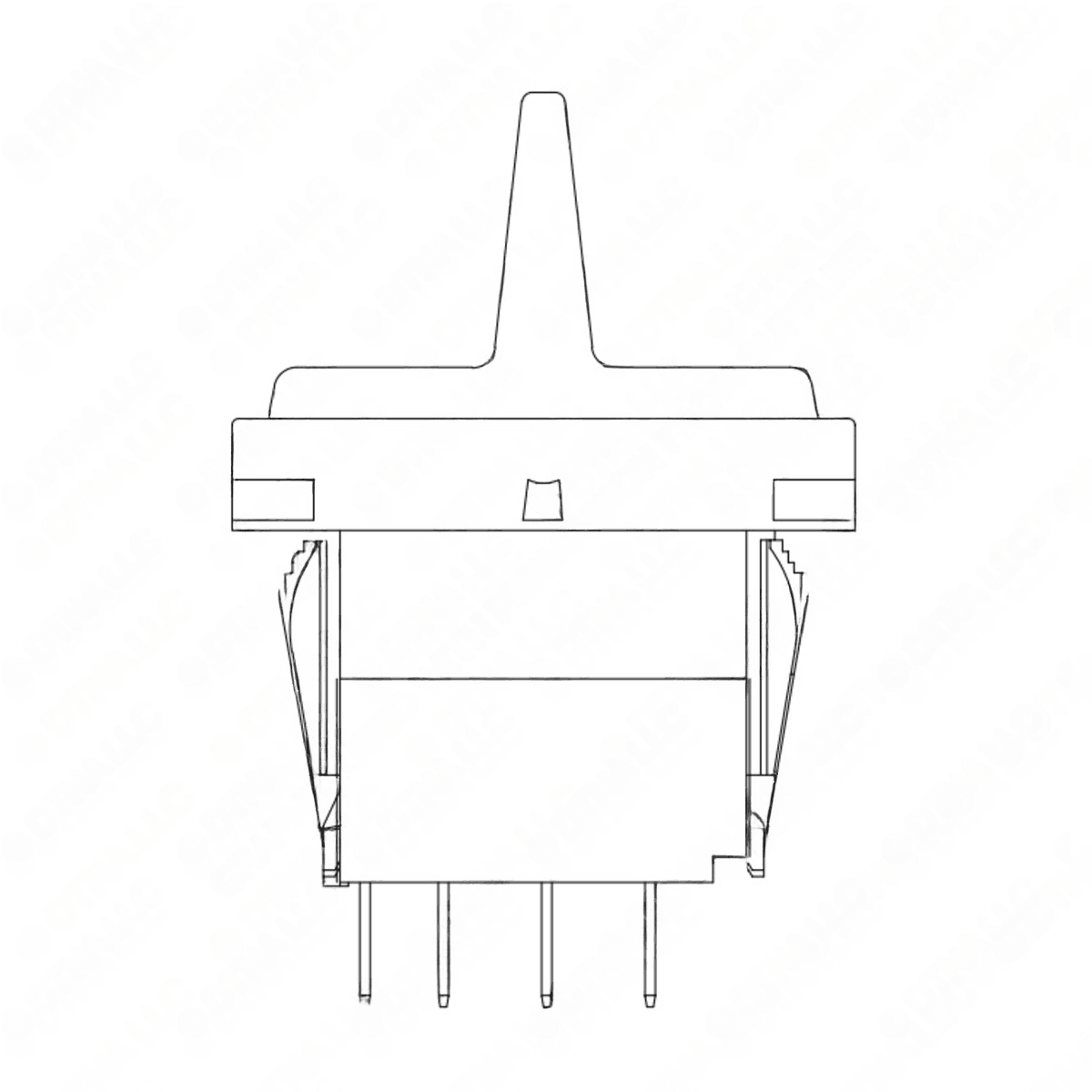 52003138 Thomas Built Bus | Rocker Switch Electrical | Source One Parts ...