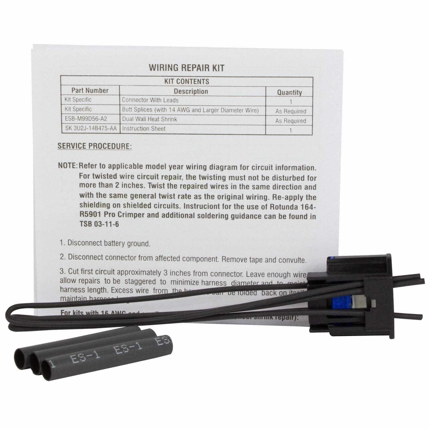 WPT1105 Ford | Variable Assist Power Steering Module Connector Wire ...