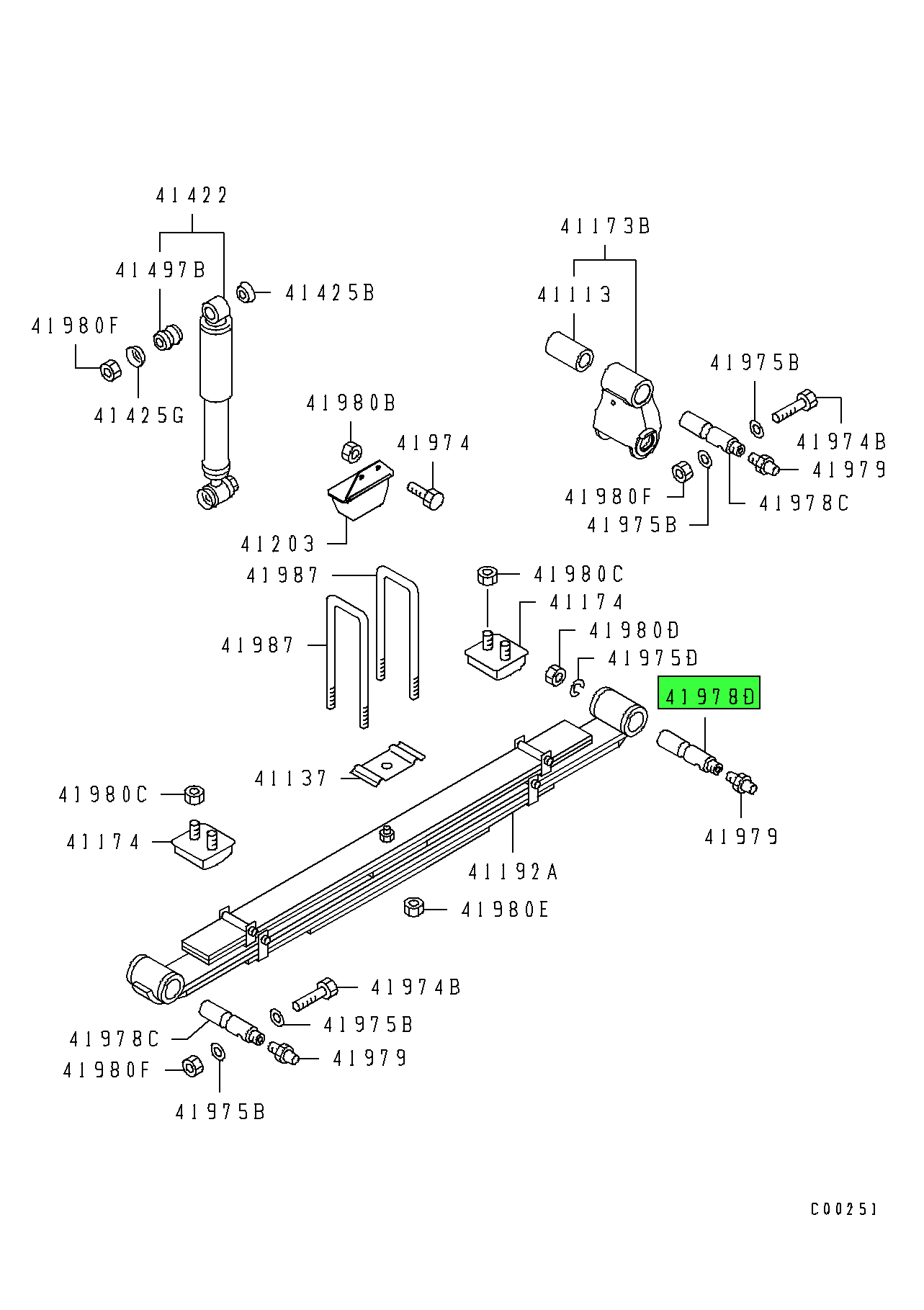 MC114570 Mitsubishi FUSO | Rear Suspension Spring Pin | Source One ...
