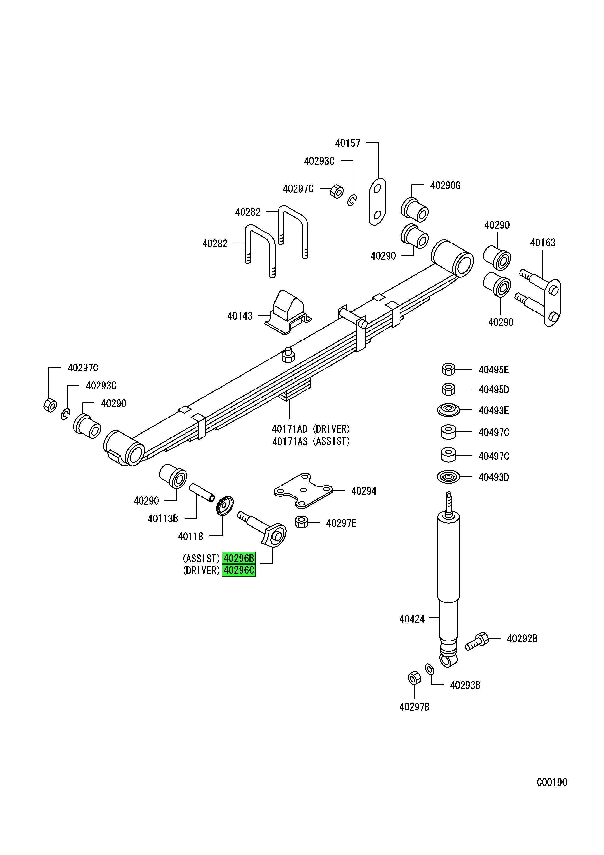ML236148 Mitsubishi FUSO | Front Suspension Spring Pin | Source One ...