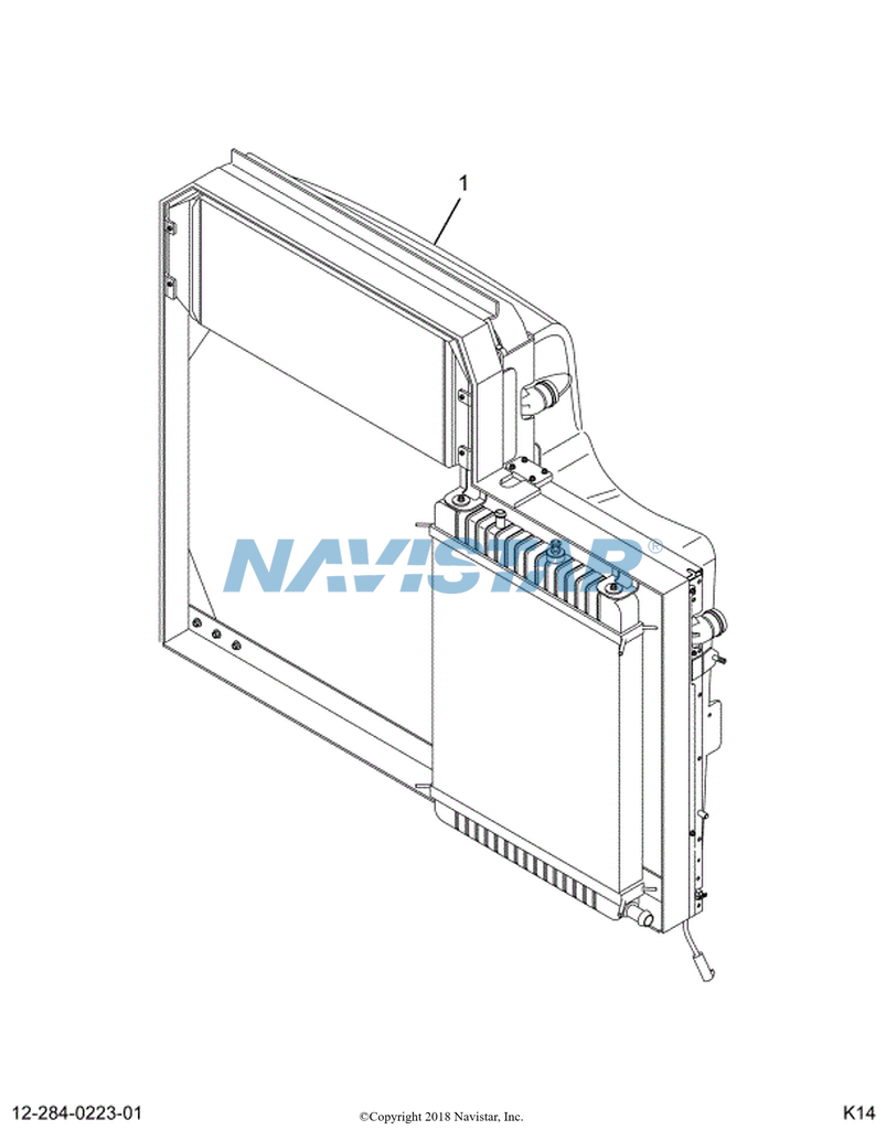 2606475C92 Navistar International | Radiator Assembly with LTR Charge ...