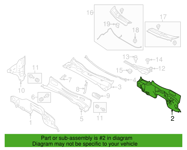 HC3Z2501588F Ford | Engine Compartment Insulation Dash Panel Insulator ...