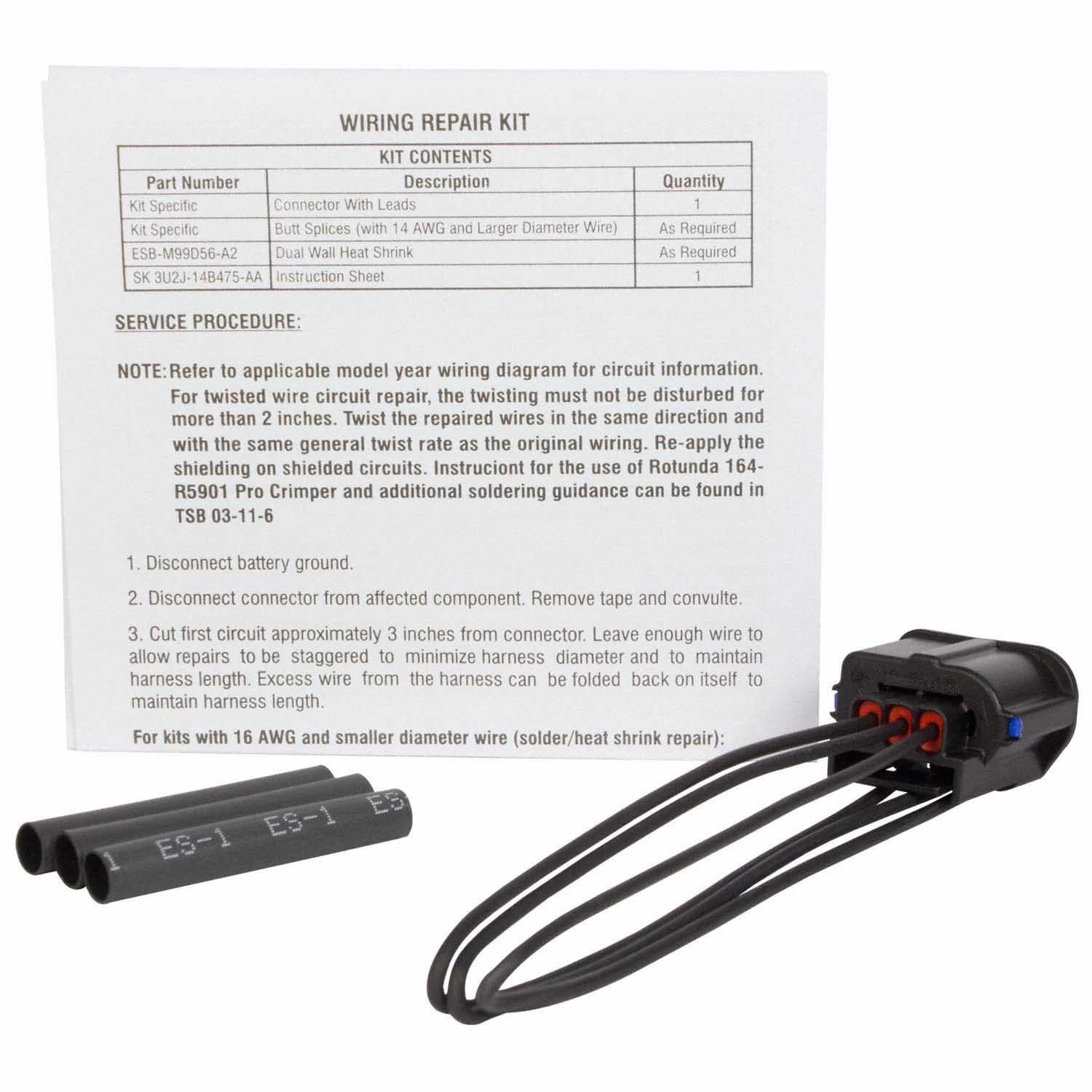 WPT1105 Ford | Variable Assist Power Steering Module Connector Wire ...