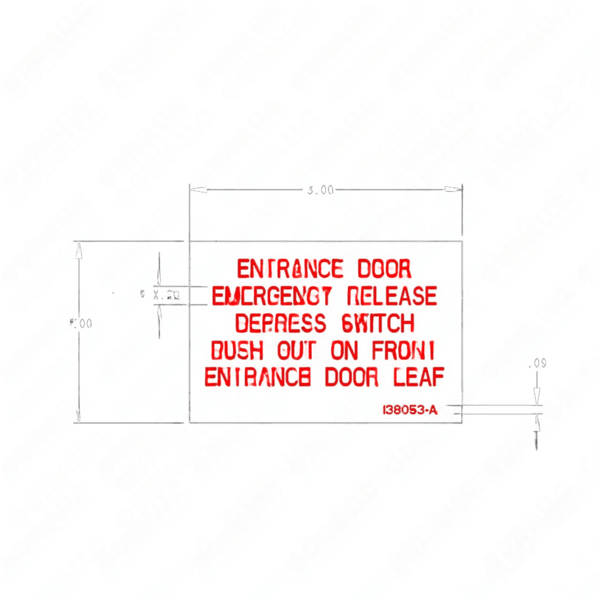 138053 Thomas Built Bus | Decal - School Bus Lettering/Warning Label ...