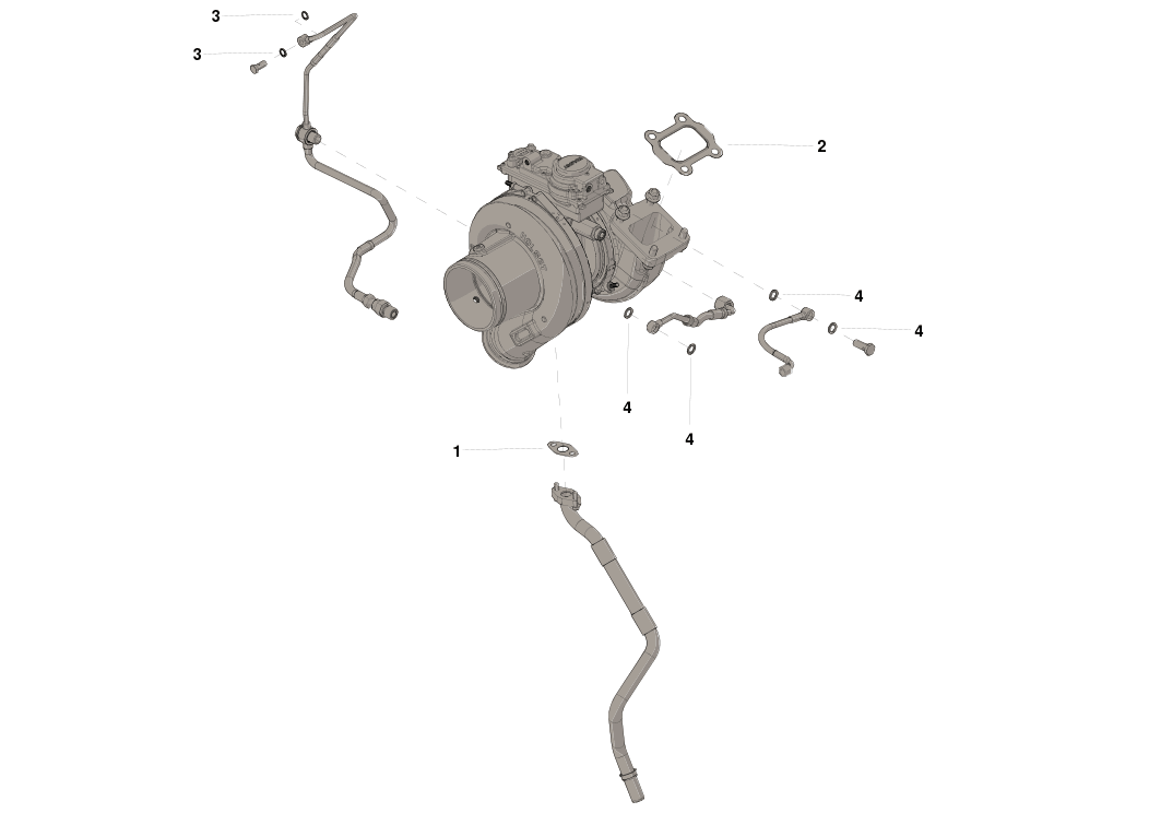 3786313 | Cummins® | Turbocharger Gasket Kit | Source One Parts Center