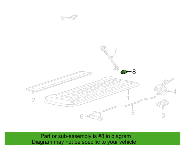 E7TZ99430B22A Ford | Insert Tailgate Bushing - Right Inner Outer ...