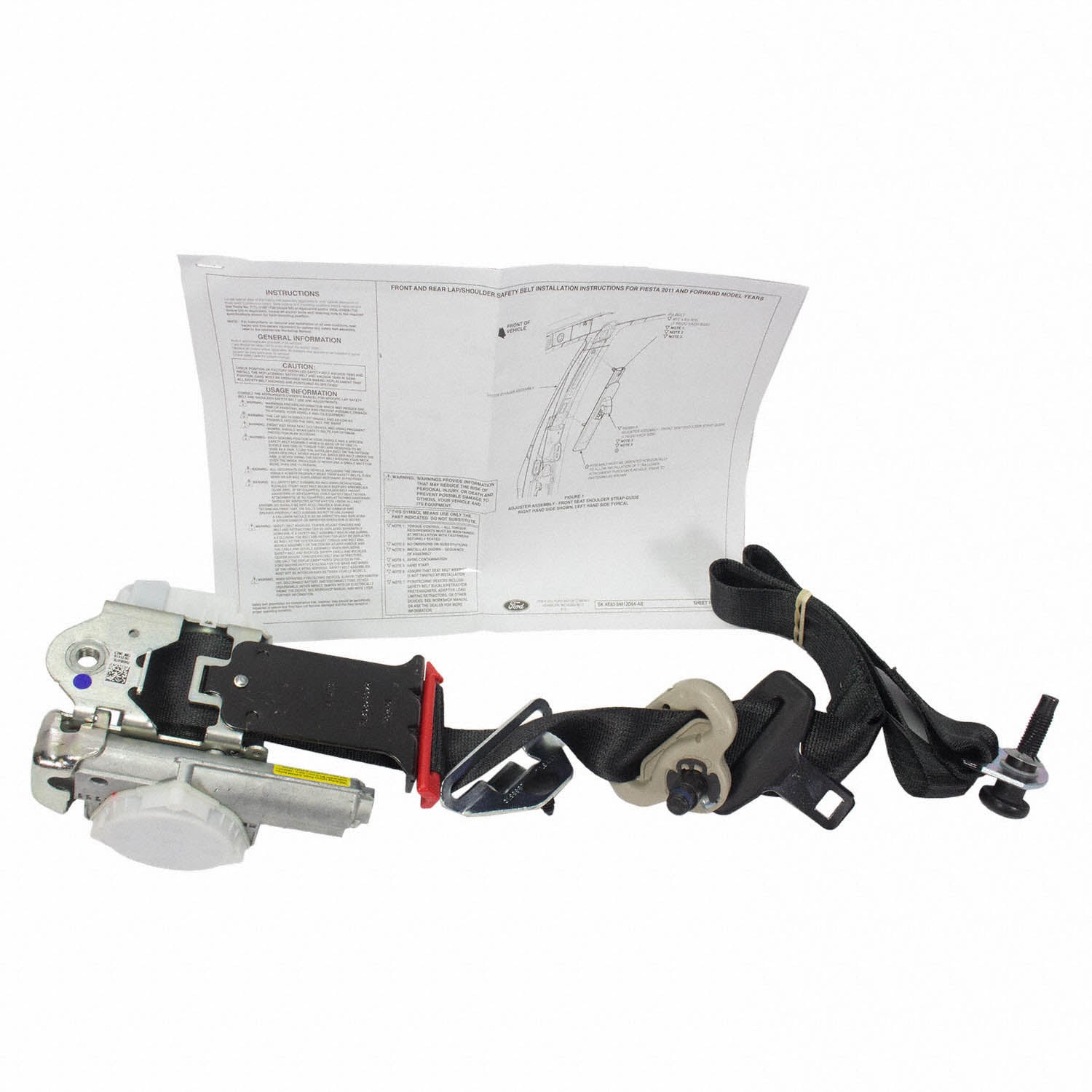 D2BZ54611B09AC Ford | Seat Belt Lap and Shoulder Retractor Pretensioner ...