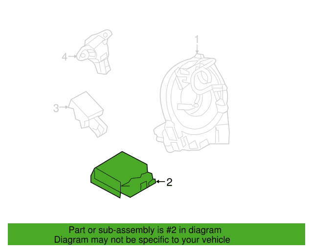 DC3Z14B321B Ford | Air Bag Control Module Sensor Multiple Restraint ...