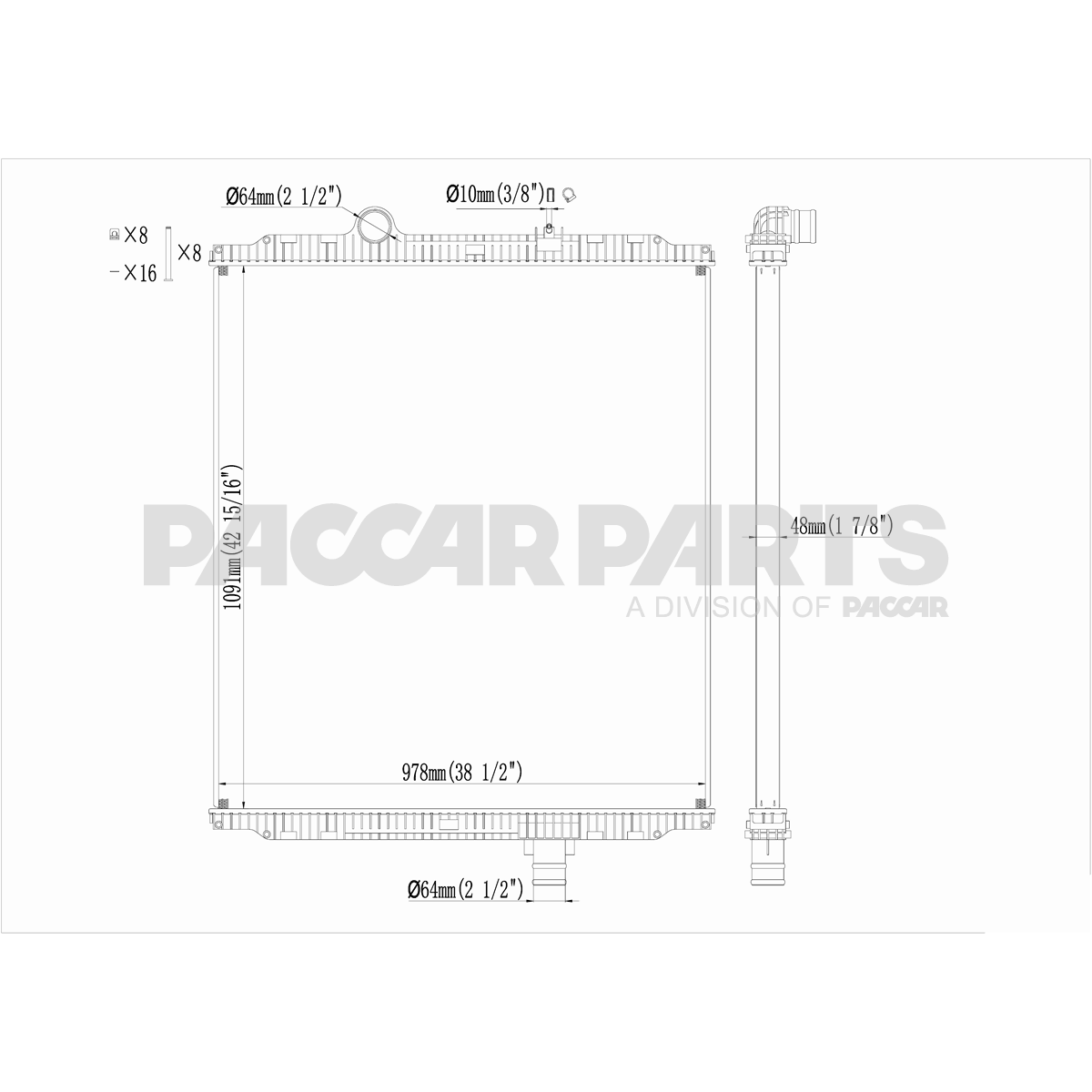 RAD42-10303TRP | Kenworth® | RADIATOR-KENWORTH/PETERBILT 08-013 ...
