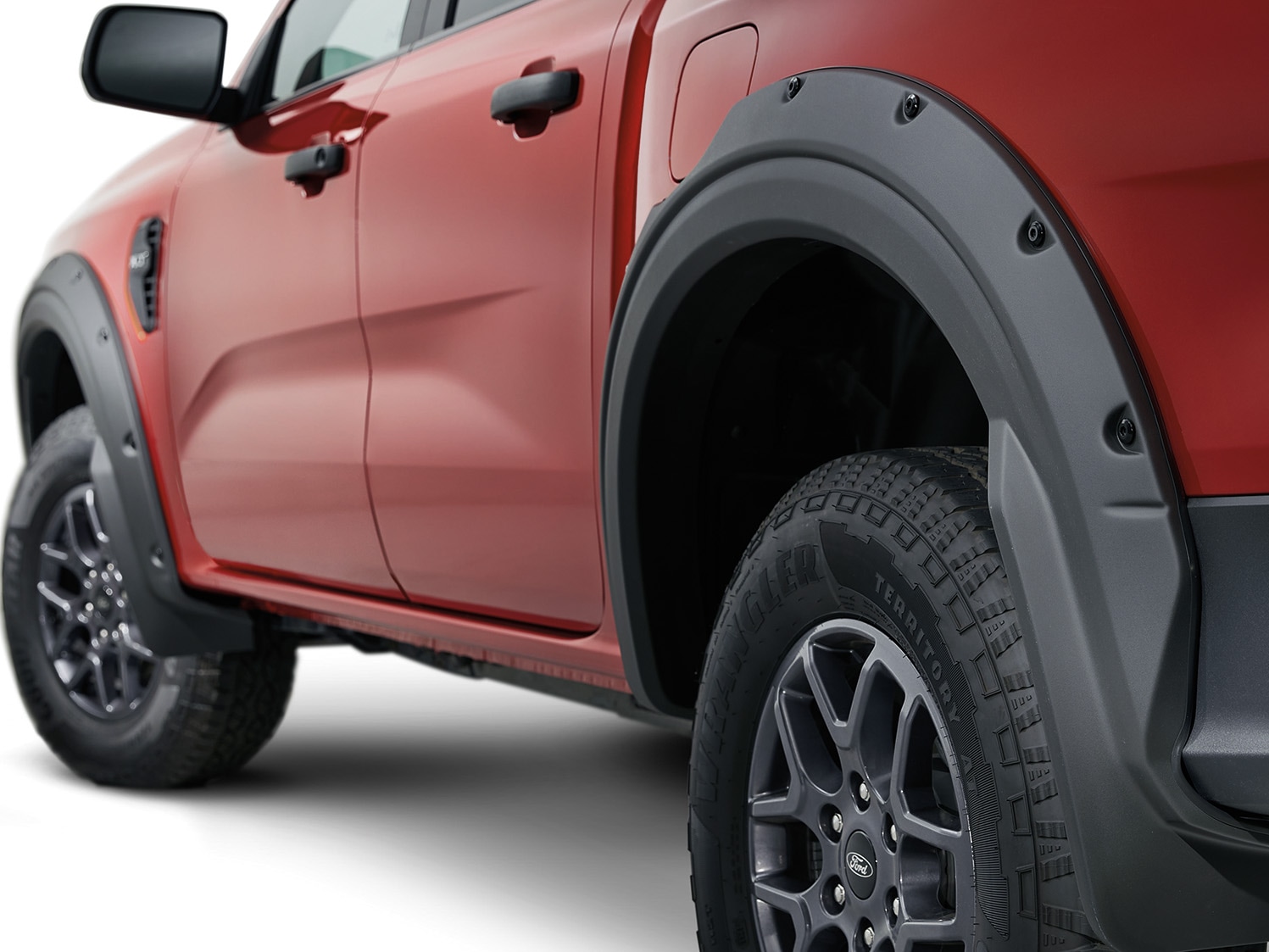 VR1WZ16268C Ford | Air Design Satin Black Front Rear Fender Flare Kit ...