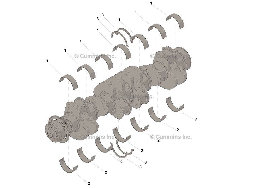 3800298 | Cummins® | Main Bearing Set | Source One Parts Center