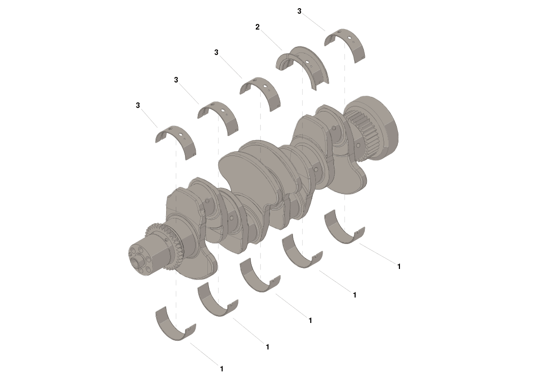 4309121 | Cummins® | Main Bearing Standard Set | Source One Parts Center