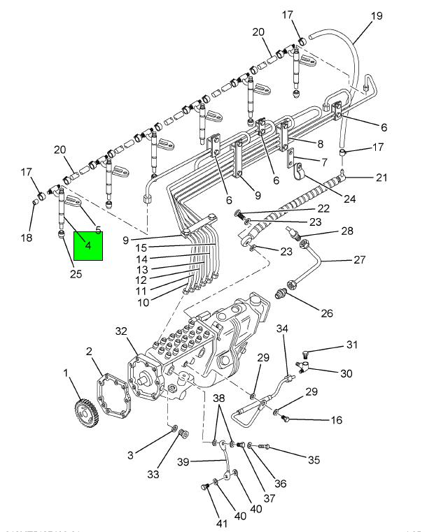 735426C92 Navistar International | Fuel Injector DT466C 18-Body Code ...