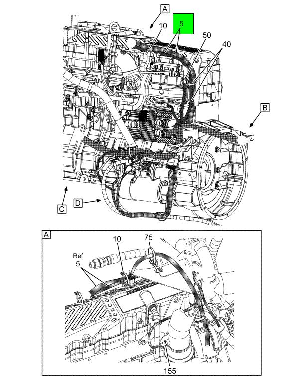 3671427C97 Navistar International | Engine Wiring Harness I6 with LCT ...