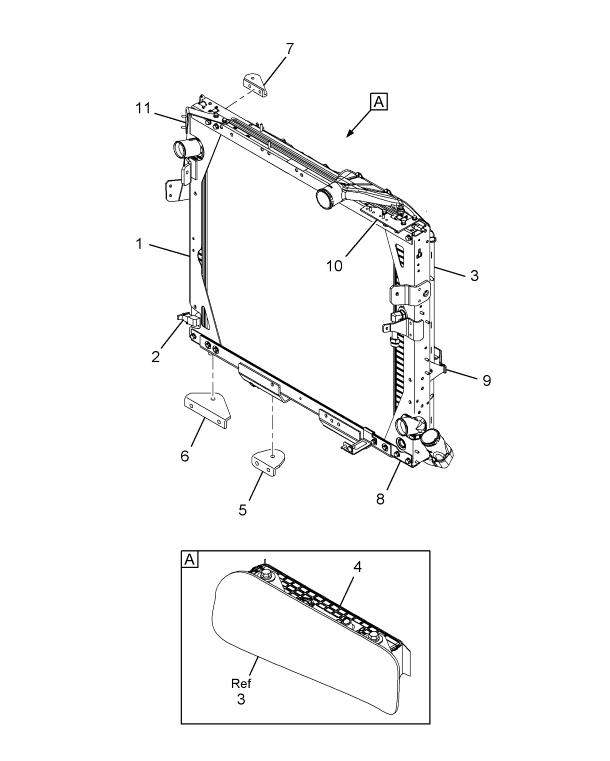 2605066C92 Navistar International | Radiator and Charge Air Cooler CAC ...