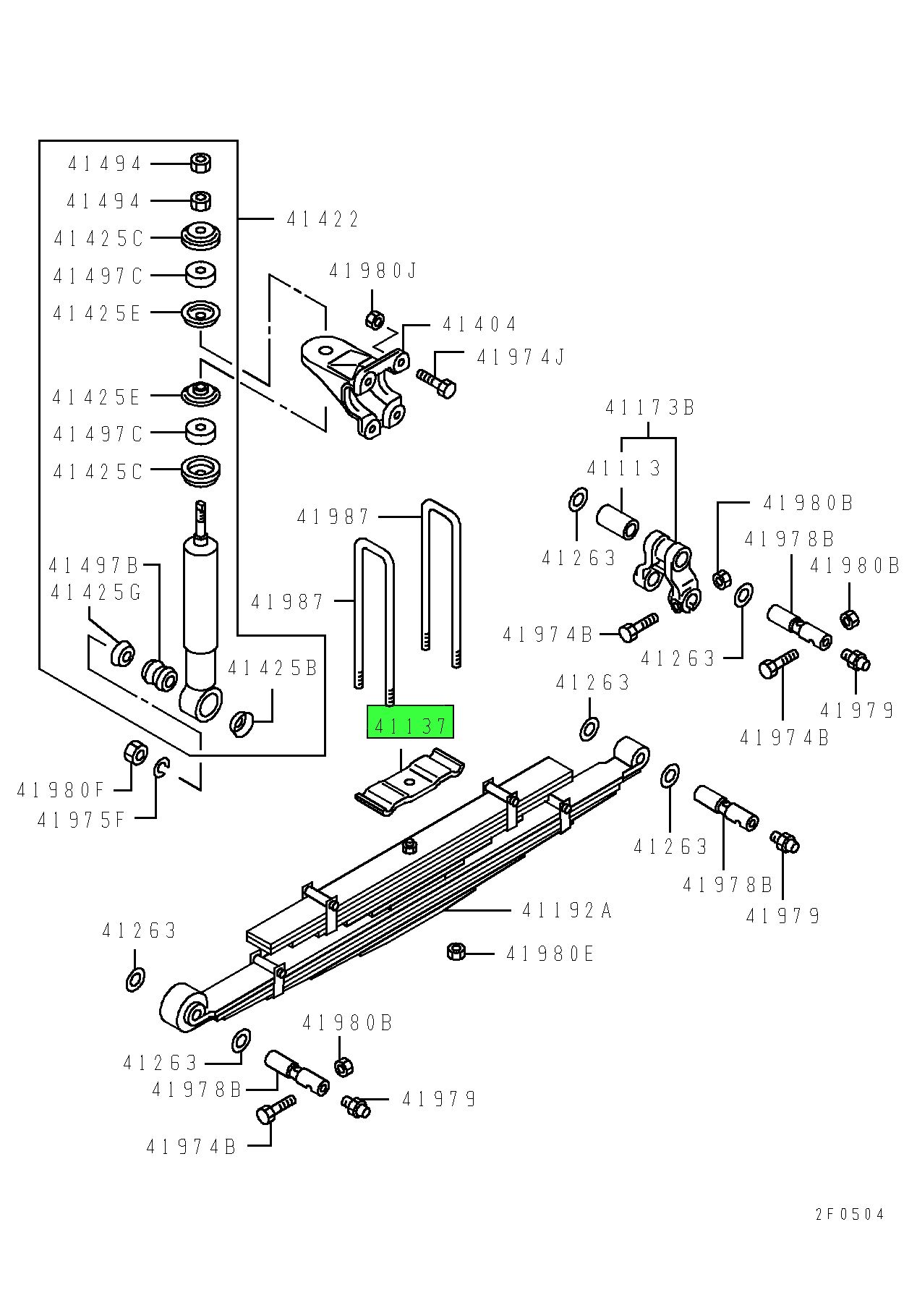 MK333458 Mitsubishi FUSO | Upper Rear Suspension Spring Pad | Source ...