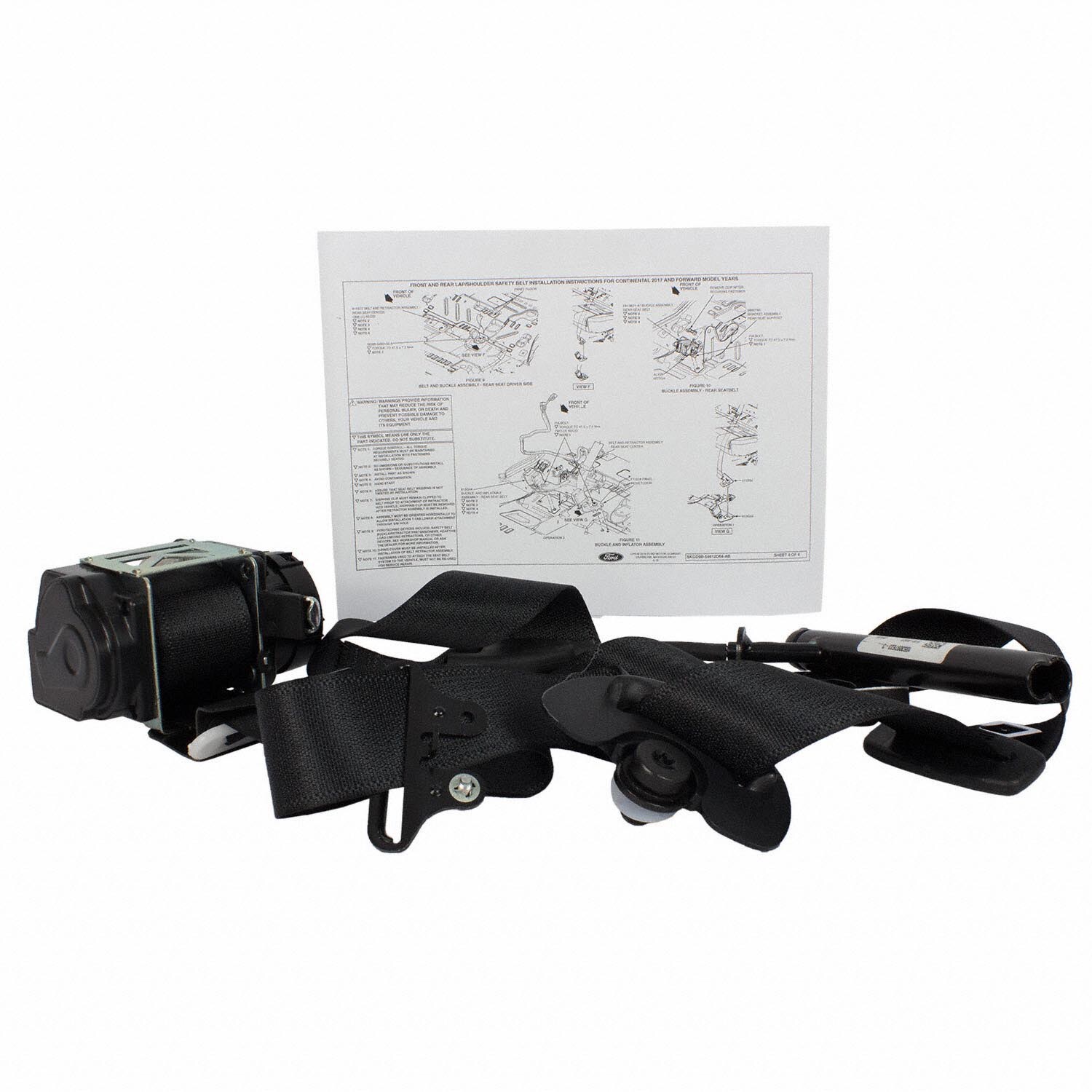 GD9Z54611B09AD Ford | Seat Belt Lap and Shoulder Retractor Pretensioner ...