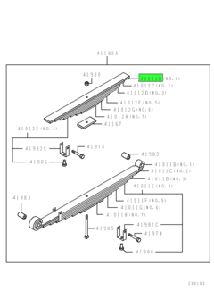 MC092094 Mitsubishi FUSO | Rear Suspension Helper Spring Leaf | Source ...