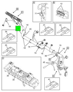 3581312C91 Navistar International | Electrical Harness Cab Overlay ...