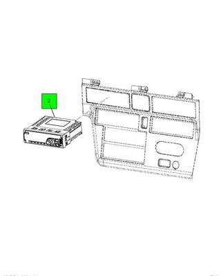 4068416C2 Navistar International | Radio Assembly DEA505 AM/FM/WB ...