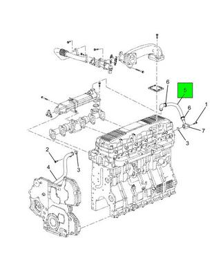 1832519C93 Navistar International | Coolant Kit Return Hose for EGR 17 ...
