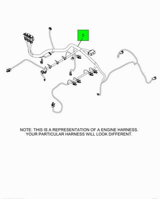 2598458C91 Navistar International | Powertrain Harness I6 EGR Block-To ...