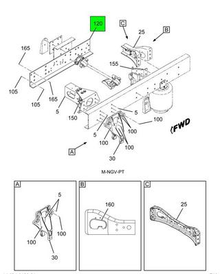 4279609C4 Navistar International | Reinforcement IROS Long N/0014WAW ...