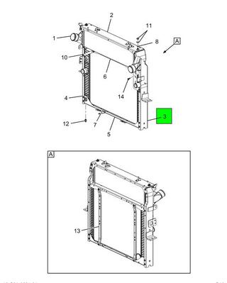 2522413C91 Navistar International | Right-Hand Radiator Assembly ...