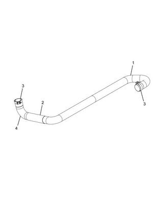 4056431C1 | Genuine Navistar International® PIPE INTERMEDIATE TAIL HORI ...
