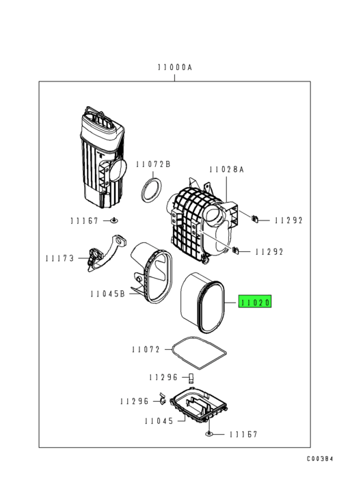 ML242294 Mitsubishi FUSO | Air Cleaner Element | Source One Parts Center