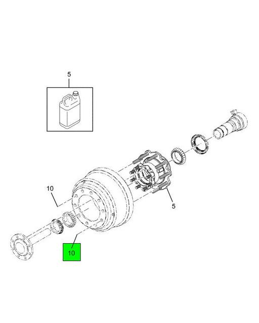 6108656C1 Navistar International | NUT SHIPPING M22 X 15 - 5 Pack ...
