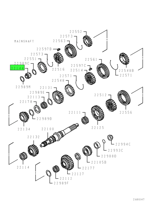 MH044080 Mitsubishi FUSO | Manual Transmission Main Shaft Pilot Bearing ...