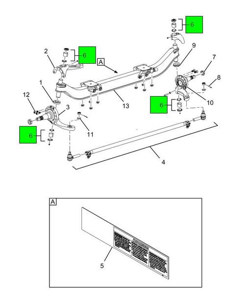 H60961630 Navistar International | KIT KING PIN BUSHIGN AND ROLLER ...