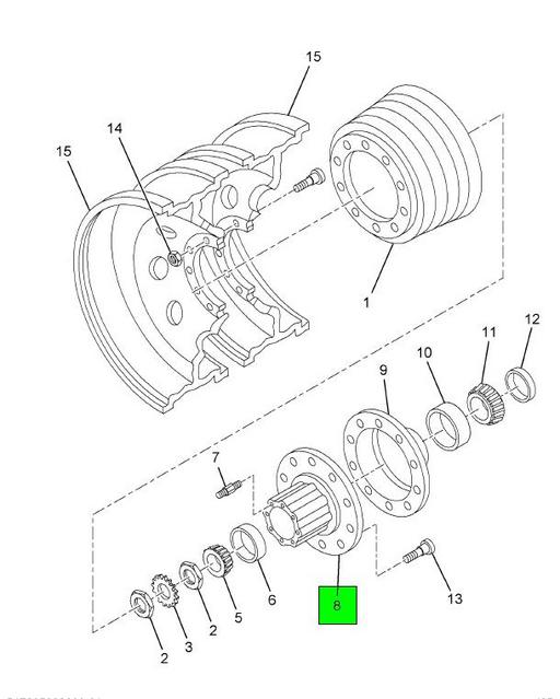 2003354C91 Navistar International | HUB WHEEL W/CUPS AND STUD REAR ...