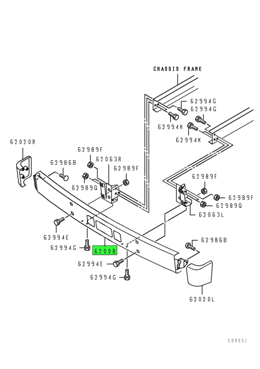 MK403836 Mitsubishi FUSO | Front Bumper | Source One Parts Center