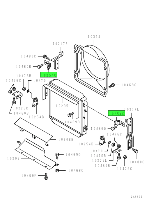 MB390079 Mitsubishi FUSO | Radiator Support Cushion | Source One Parts ...